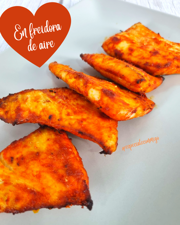 Palometa adobada en freidora de aire. Palometa en airfryer