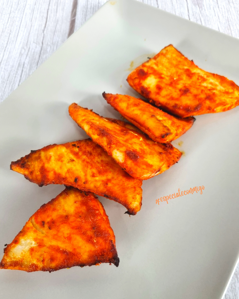 Palometa adobada en freidora de aire. Palometa en airfryer