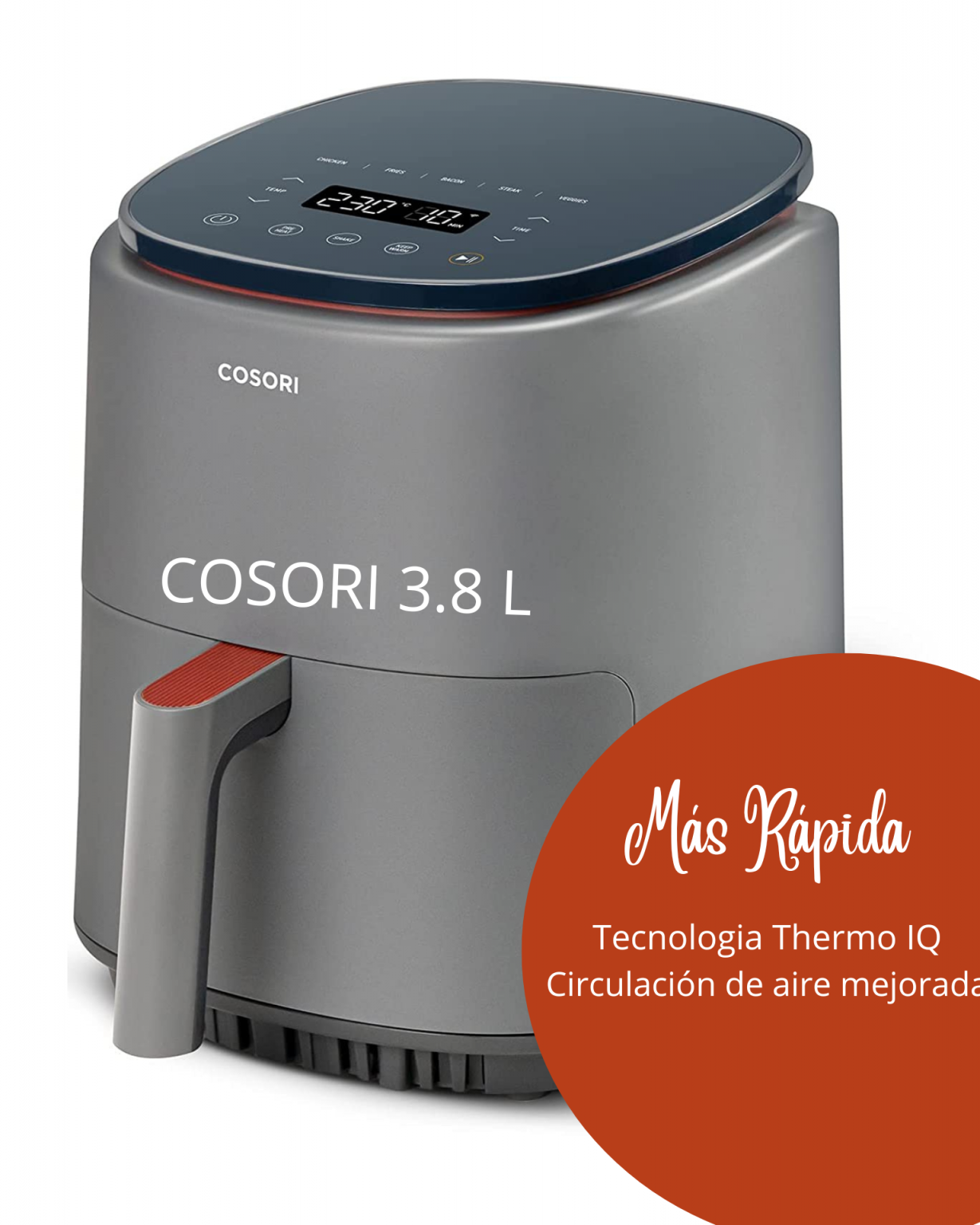 Freidora Cosori 3.8 l como es y como funciona